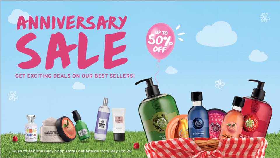 Manila Shopper: The Body Shop Anniversary SALE: til May 2018