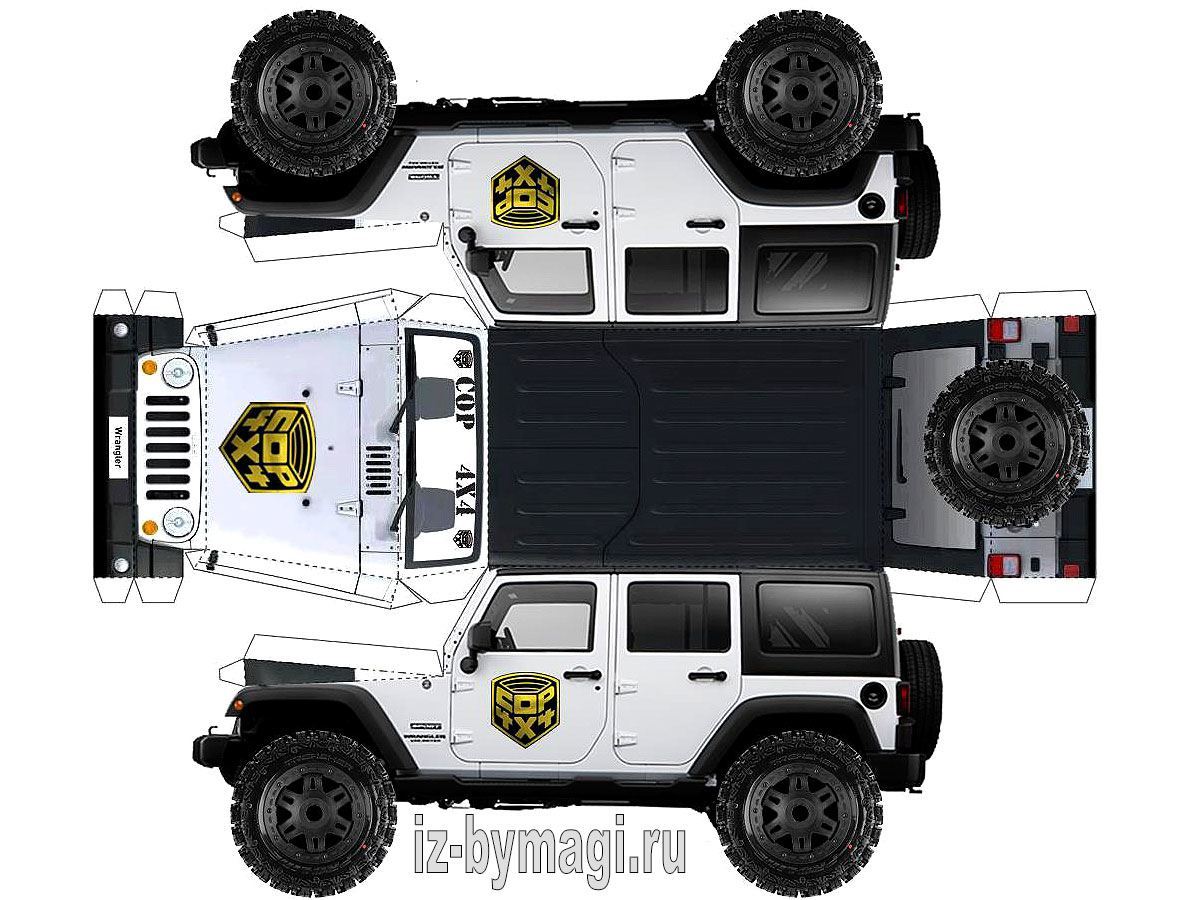 SP. Papel Modelismo: PaperCraft - Jeep Wrangler