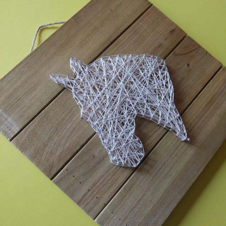 Horse String Art GOLocal NC Farms horse-string-art-golocal-nc-farms