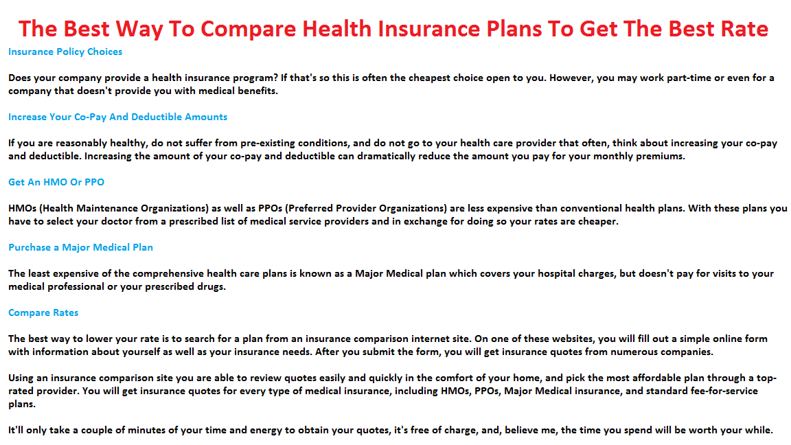 health insurance plan | Mon Blog