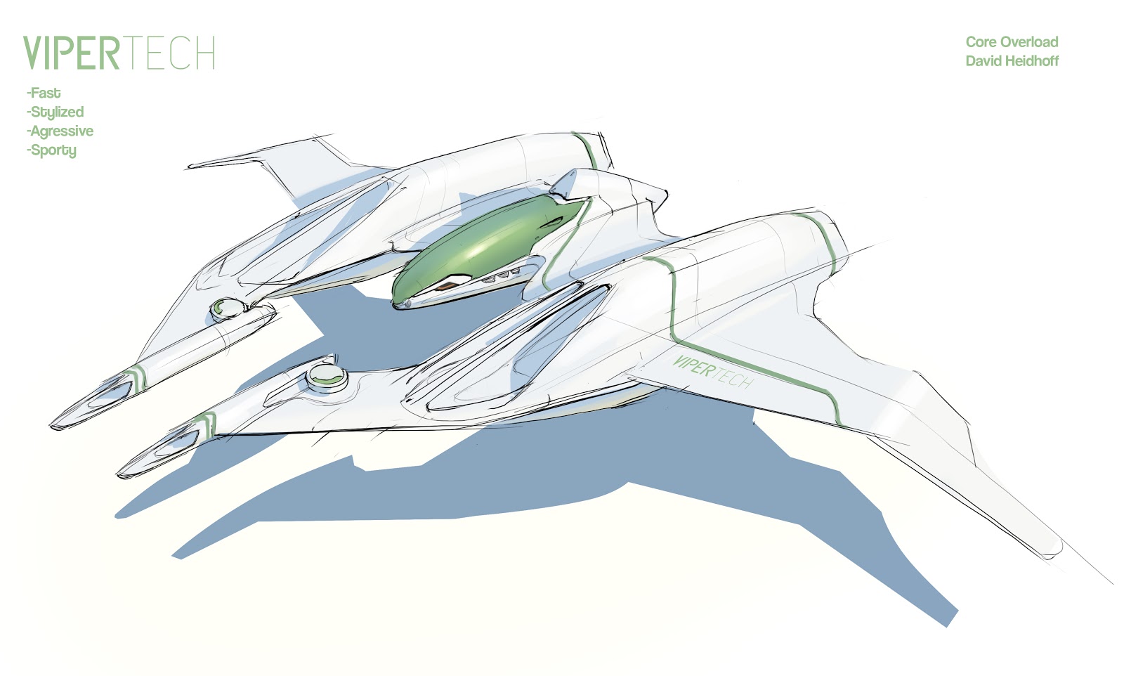 David Heidhoff Concept Art Blog: Viper Tech Fighter