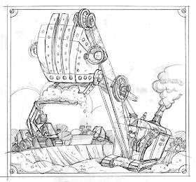Steam Shovel Coloring Pages