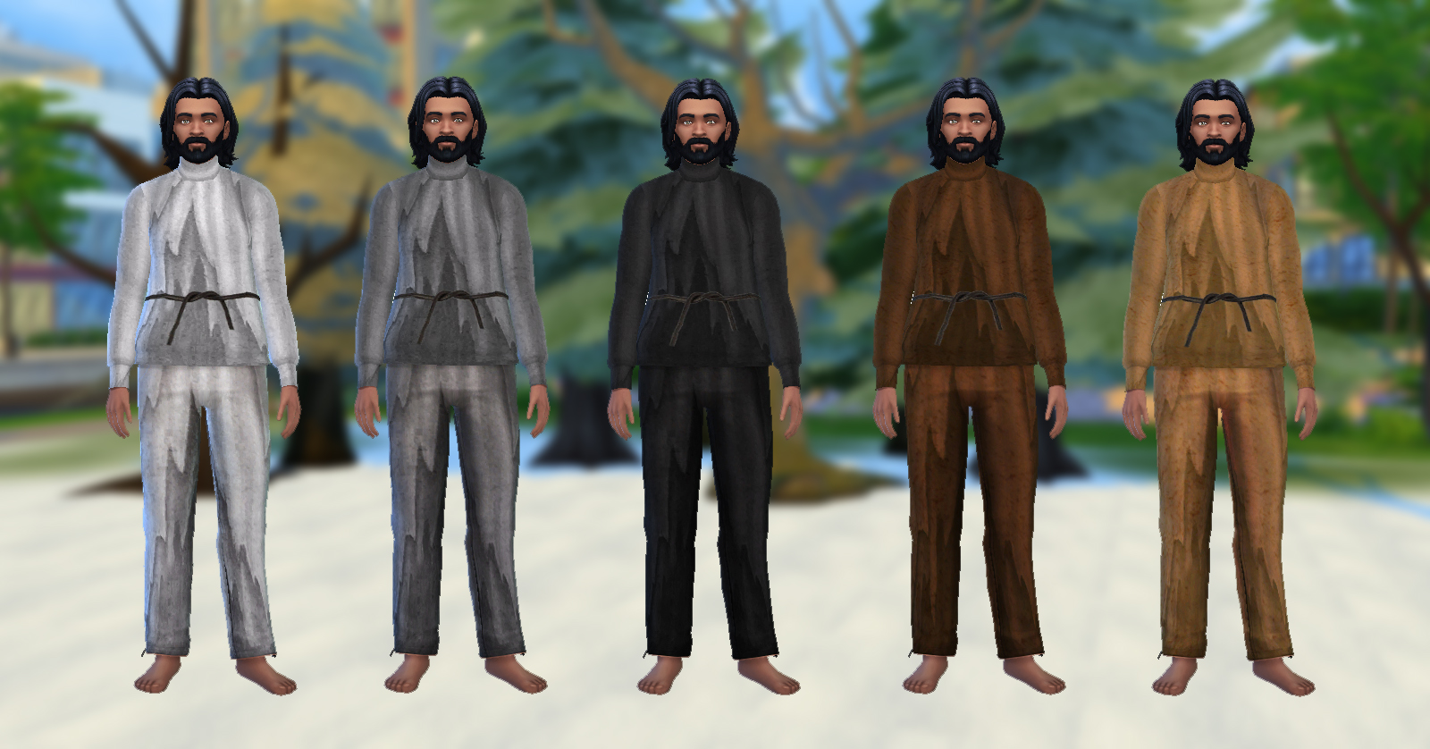 TS4: Prehistoric Winter Fur Outfits | History Lover's Sims Blog
