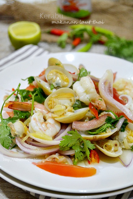Ilham Dapur: Kerabu Makanan Laut Thai (Thai Seafood Salad)