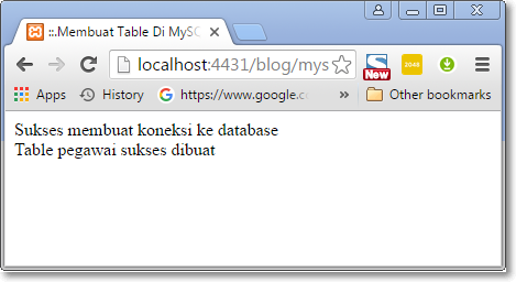 Cara Membuat Table Di MySQL Menggunakan PHP - Nursalim Twice's blog