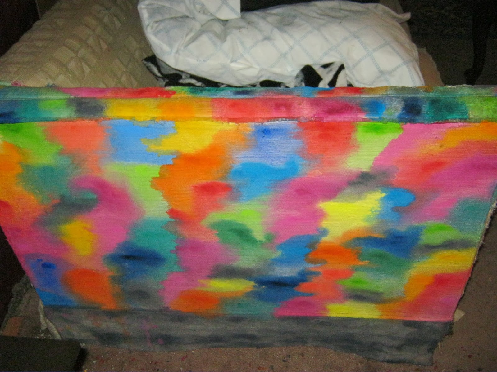The Wookie/Romulan Craft Crossover: DIY Painted Couch!