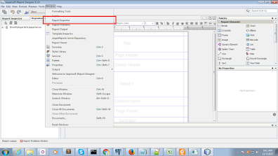 How to create a report in jasper ireport