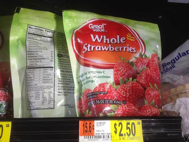 Healthy Grocery: Whole Strawberries, Great Value, 16 oz - Walmart
