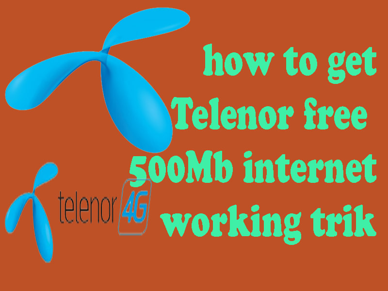 Telenor free internet get 500mb free internet working trik in 2018 ...