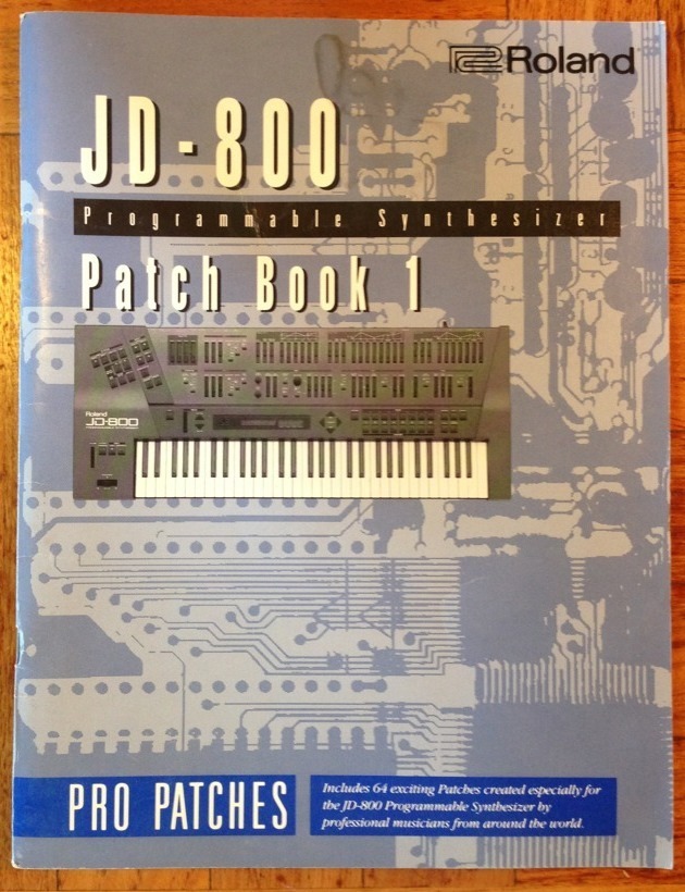 MATRIXSYNTH: Roland JD-800 Synthesizer Patch Book 1 Pro Patches ...