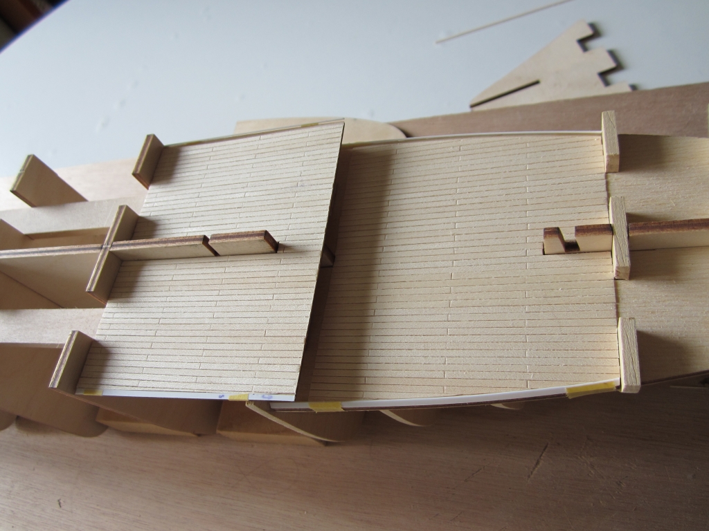 RMS Titanic - Amati 1:250 WIP: Decks planking