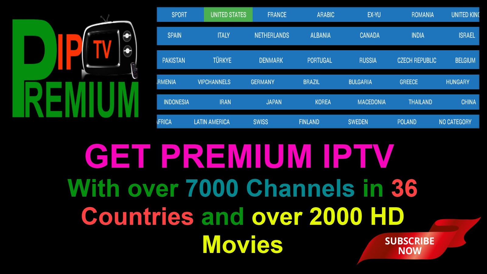 GET PREMIUM IPTV WITH OVER 7000 CHANNELS IN 36 COUNTRIES AND OVER 2000 ...