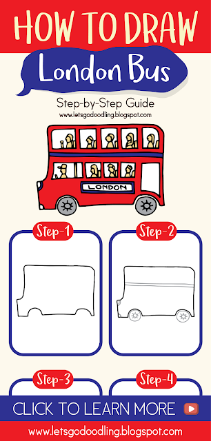 How To Draw London Bus - Easy Step By Step Drawing Tutorial
