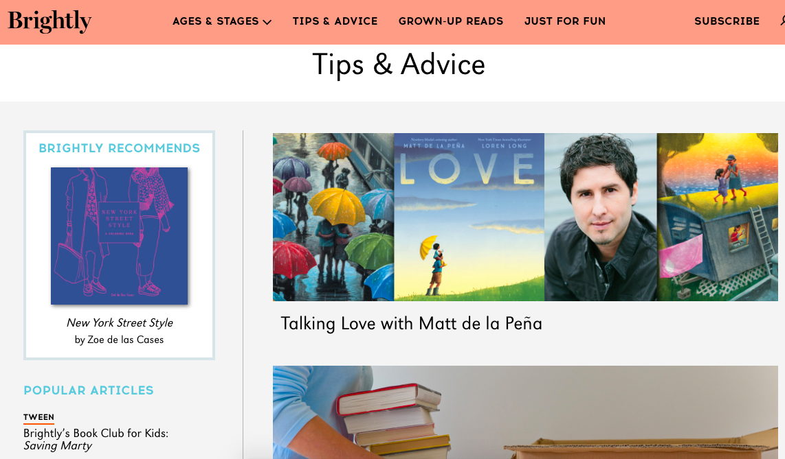 The Library Voice: Brightly... A Super Cool Site That Helps Us Raise ...