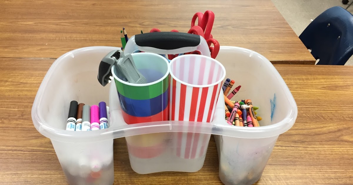 Generally Geometry: Classroom Organization: Table Supply Tubs!
