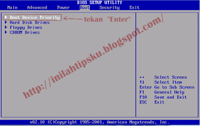 Cara Menentukan Booting, Cara Setting BIOS, Instalasi Windows 7 ~ WELCOME TO MUHAMMAD SOLIHIN