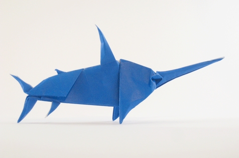 origami Fish Sword Montroll 3D ~ origami instructions art and craft ideas