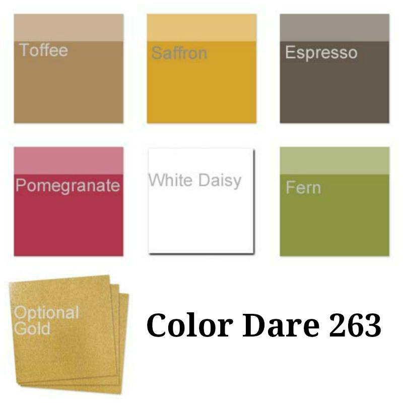 Color My Heart Color Dare: Color Dare #263 - Fern, Pomegranate, Saffron ...
