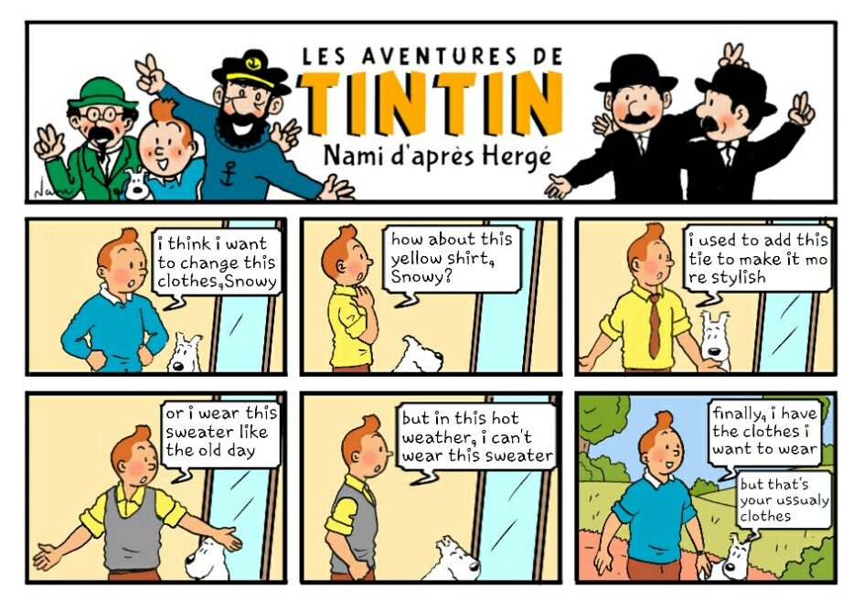 MY OWN TINTIN: Tintin comic strips