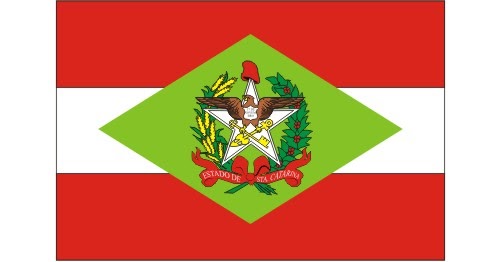 Bandeira de Santa Catarina Vetorizada em CDR | Vetores Brasil