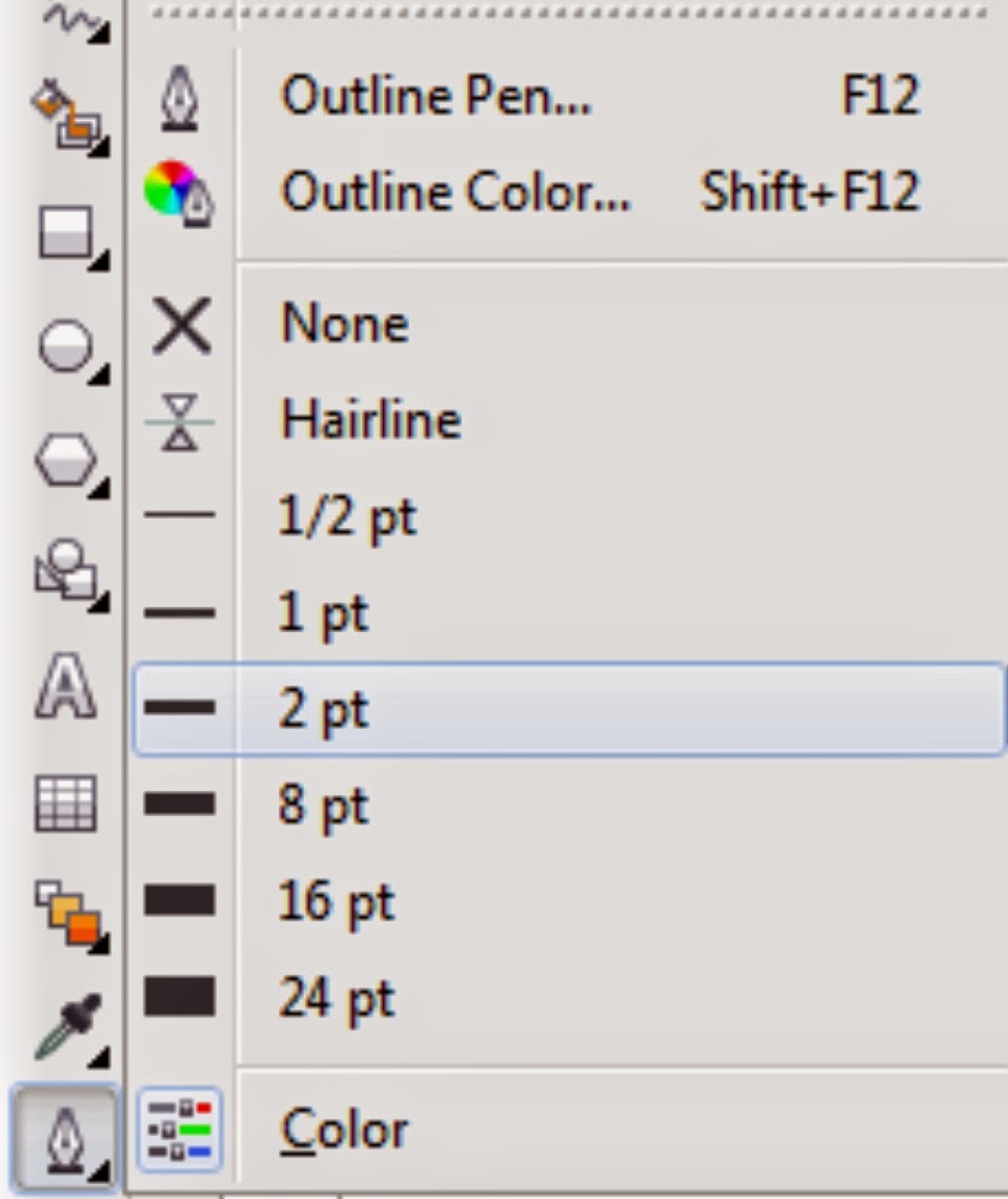 Memberi Warna Pada Objek Corel Draw