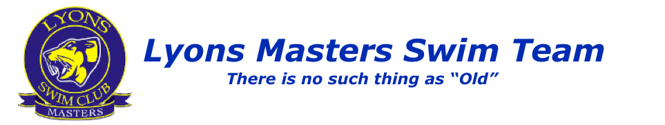 Lyons Masters Swim Team: 2018