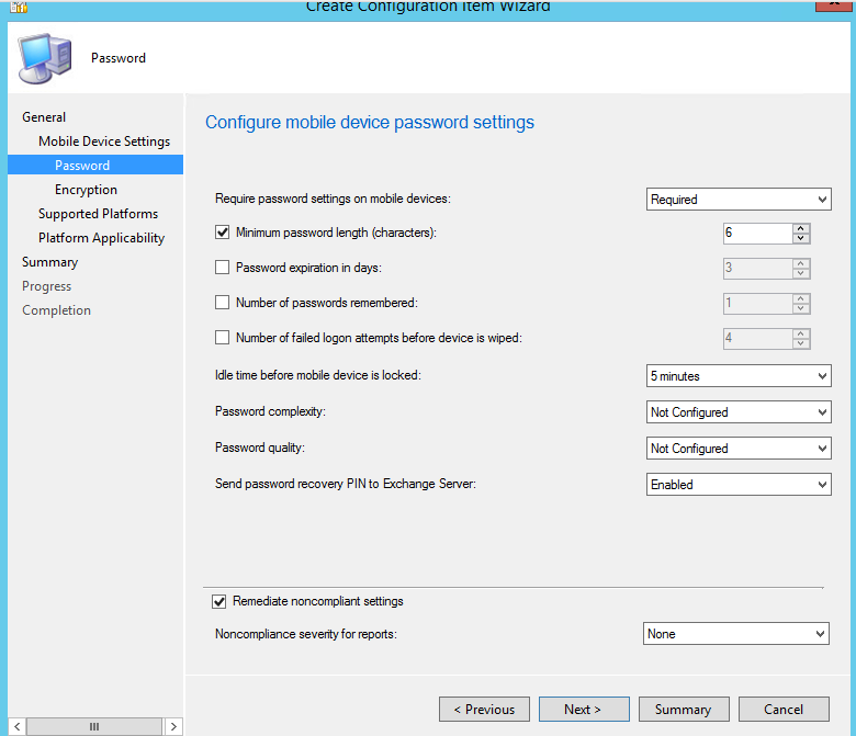 Gerry Hampson Device Management: MDM in SCCM 2012 R2 - Compliance Settings