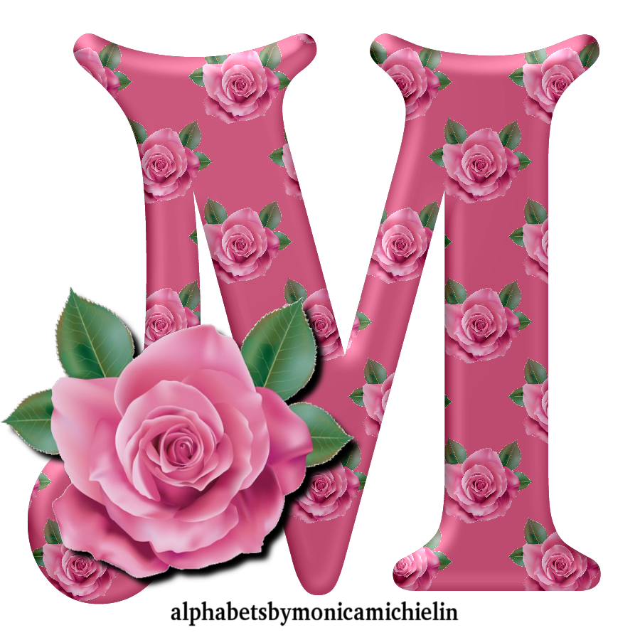 M. Michielin Alphabets: ALFABETO ROSA, ROSE ALPHABET