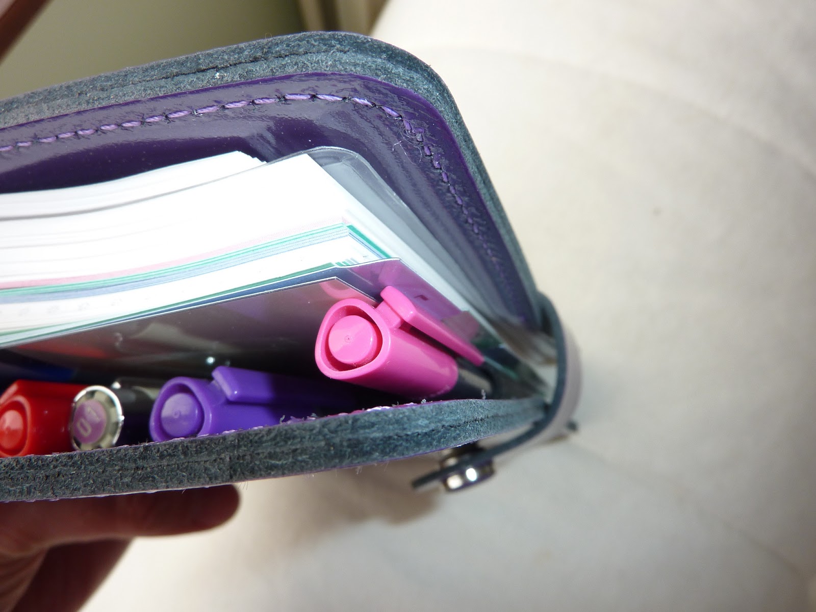 Plannerisms: The Original personal size Filofax in Patent Purple