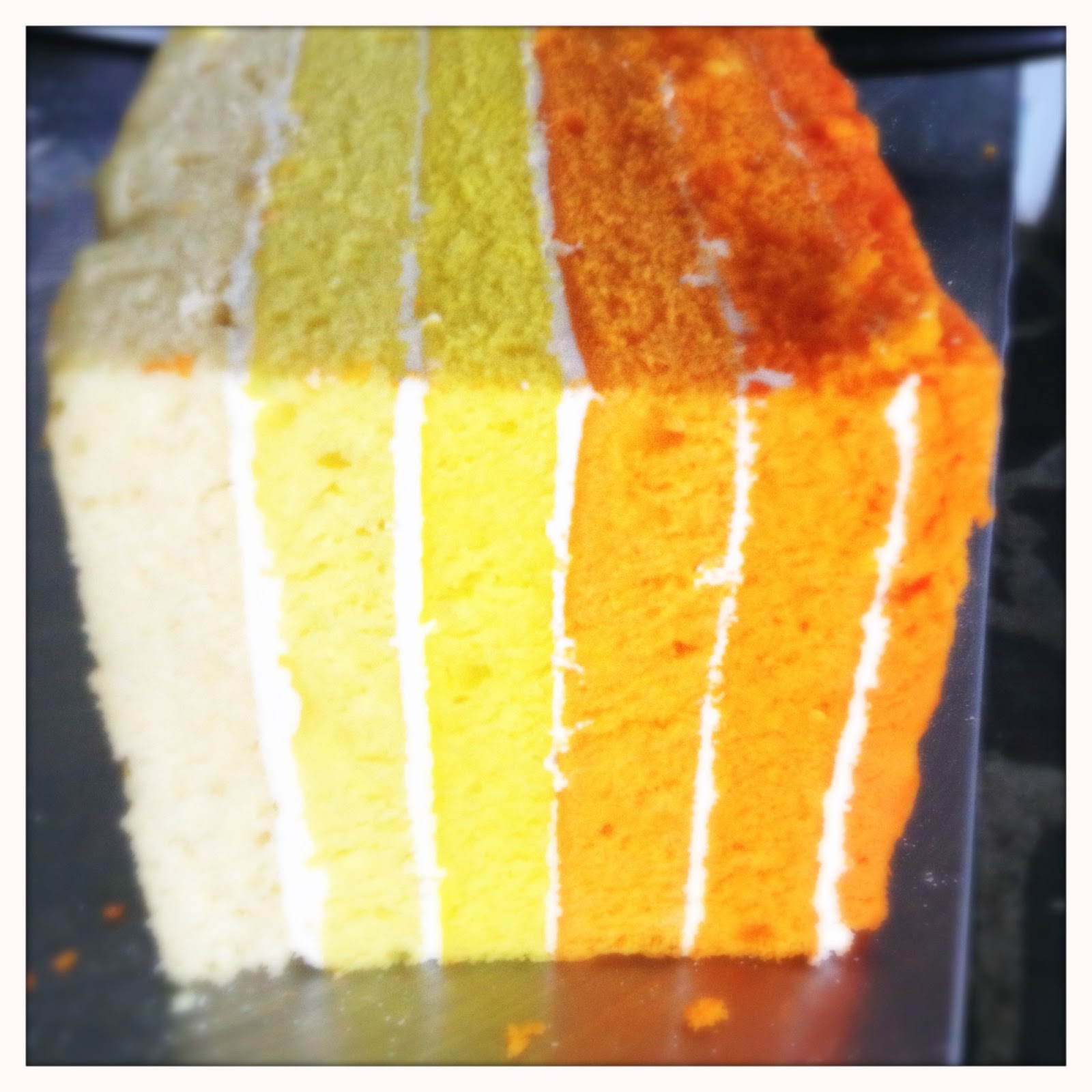 Double Sunshine Pyramid Cake