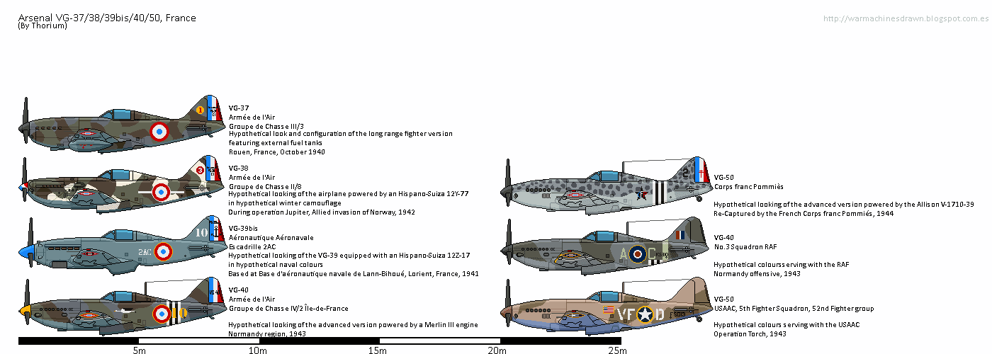 War Machines Drawn: Arsenal VG-37/38/39bis/40/50