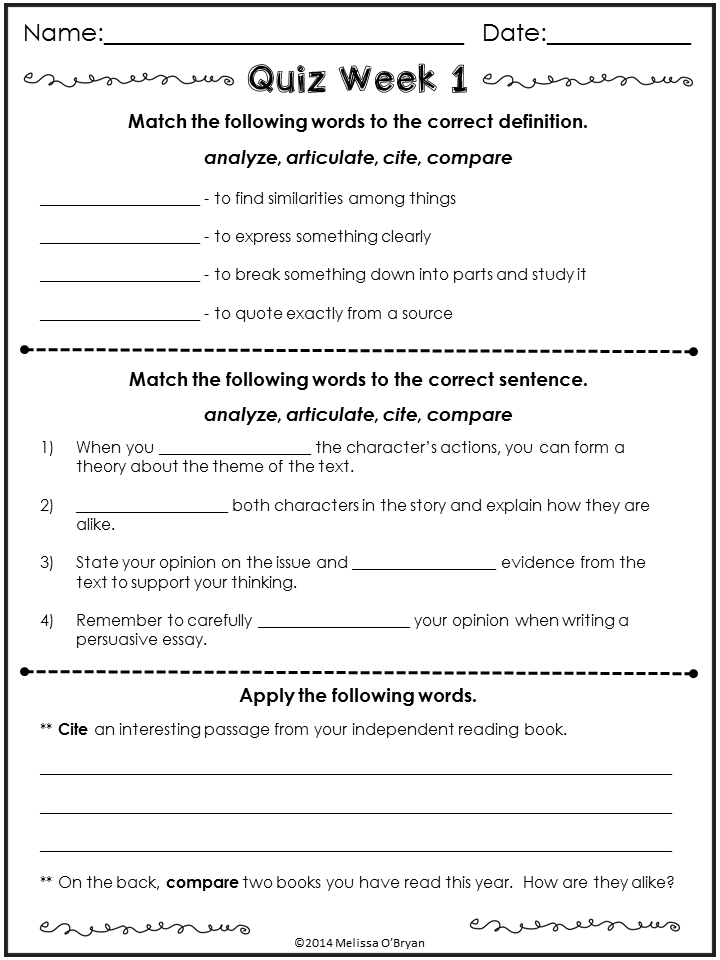 Fifth Grade Freebies: Common Core Critical Verbs Vocabulary Instruction ...