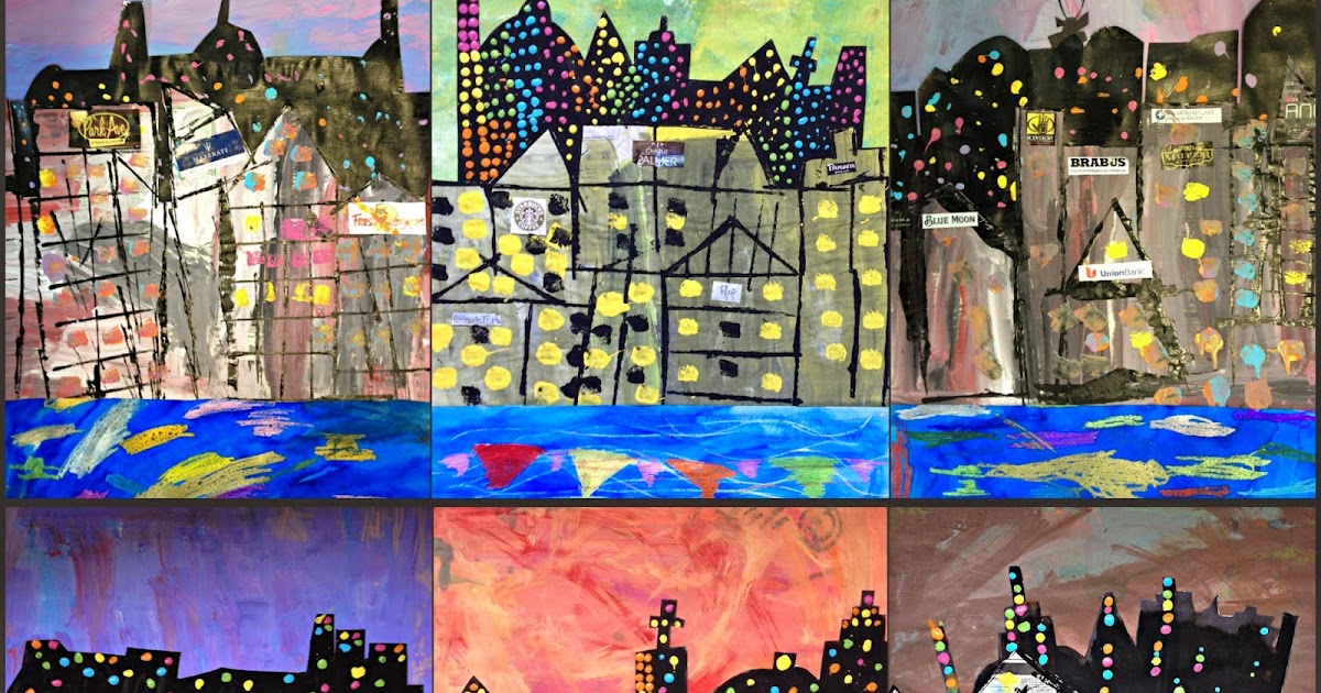 MaryMaking: Mixed Media Cityscape Collages