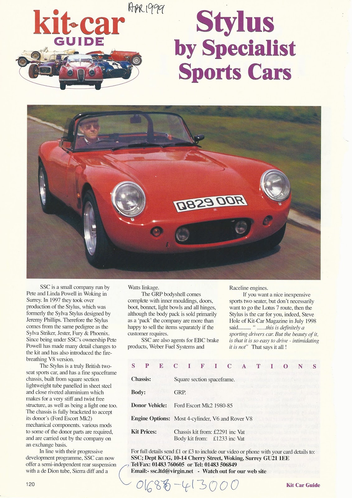 RAND(Squawk): Sylva Autokits Jester, Phoenix, Stylus articles.