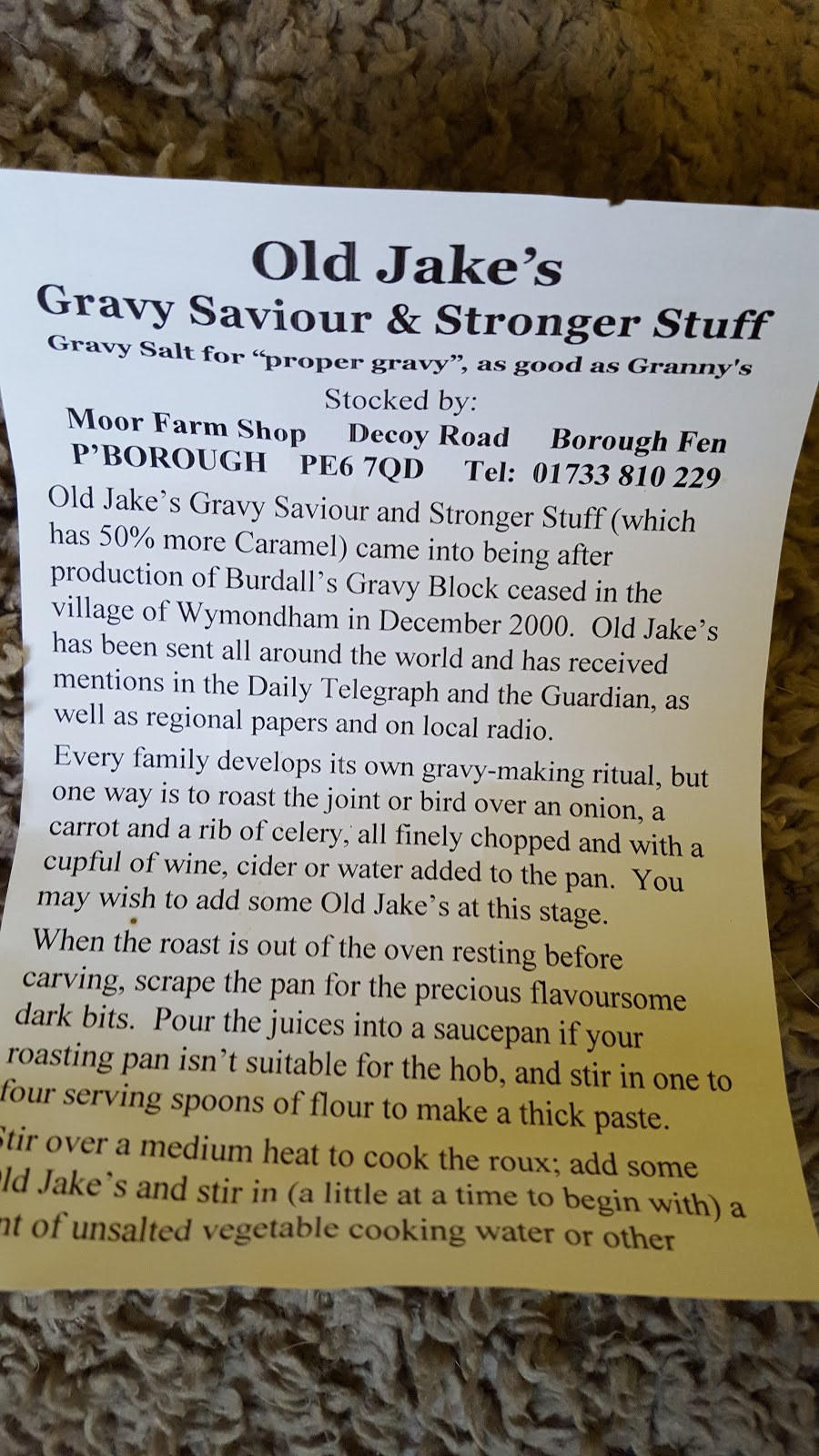 A visit to a new Butchers and Gravy Salt