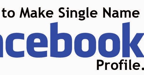 How To Create Single Name Id on Facebook