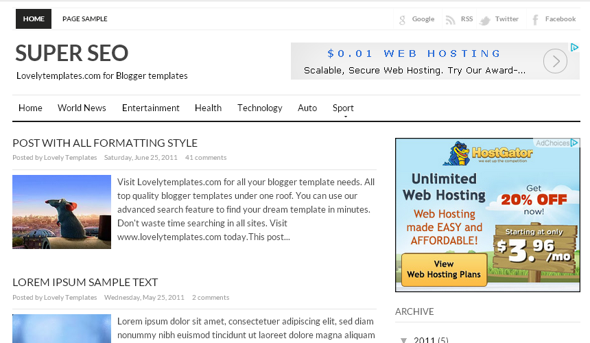 Top 11 SEO Friendly Adsense Ready Blogger Templates 2016 - Knowledge Place