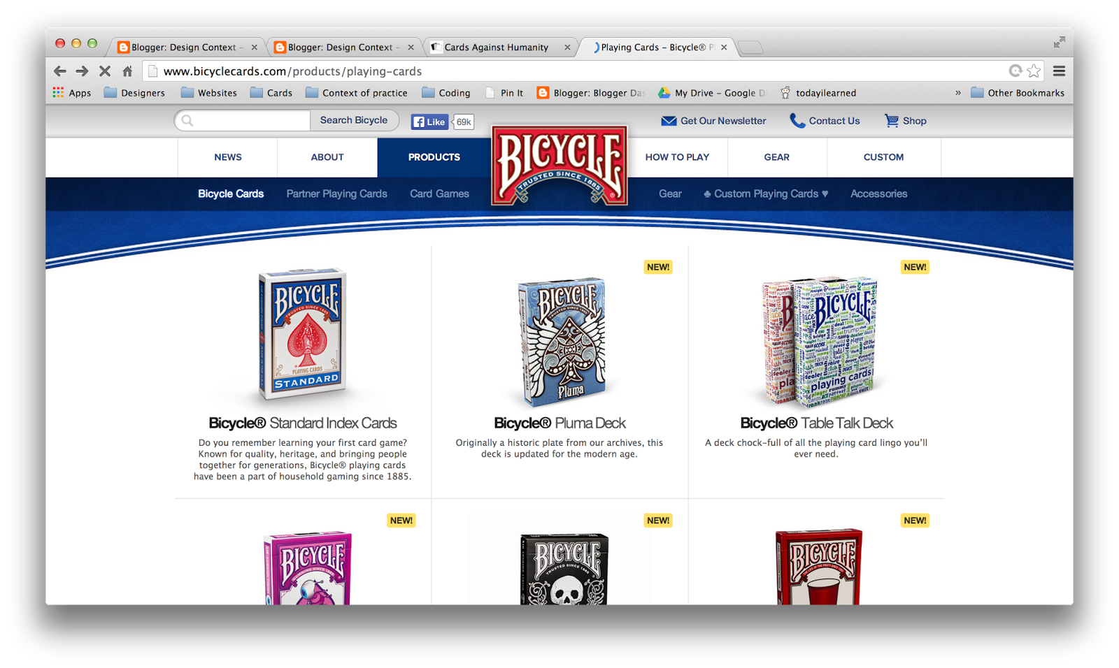 Design Context: Design for Web: Card Game and Game websites