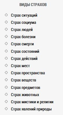 Phobia - фобия - φobos ~ Страны мира. Самое интересное. С s-tur по жизни!