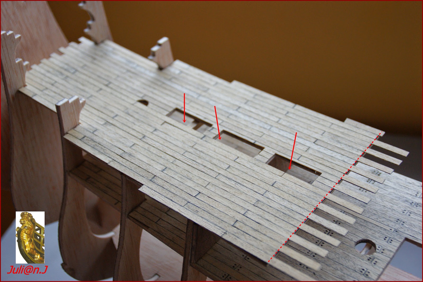 El Soleil Royal paso a paso: Colocación y calafateado de la cubierta ...