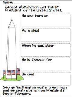 Classroom Freebies Too: Happy Birthday George Washington