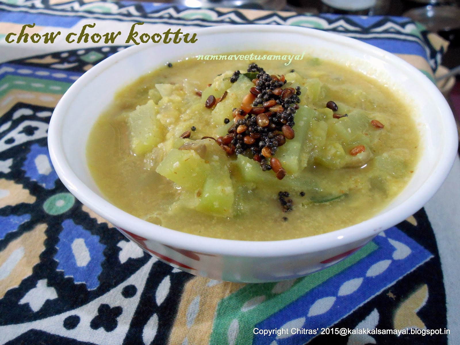 kalakkalsamayal: Chow-Chow-Koottu