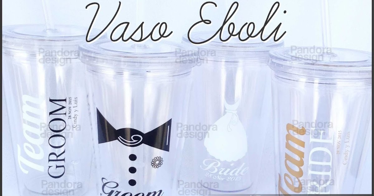 Vasos personalizados para bodas | Pandora Design-Portafolio