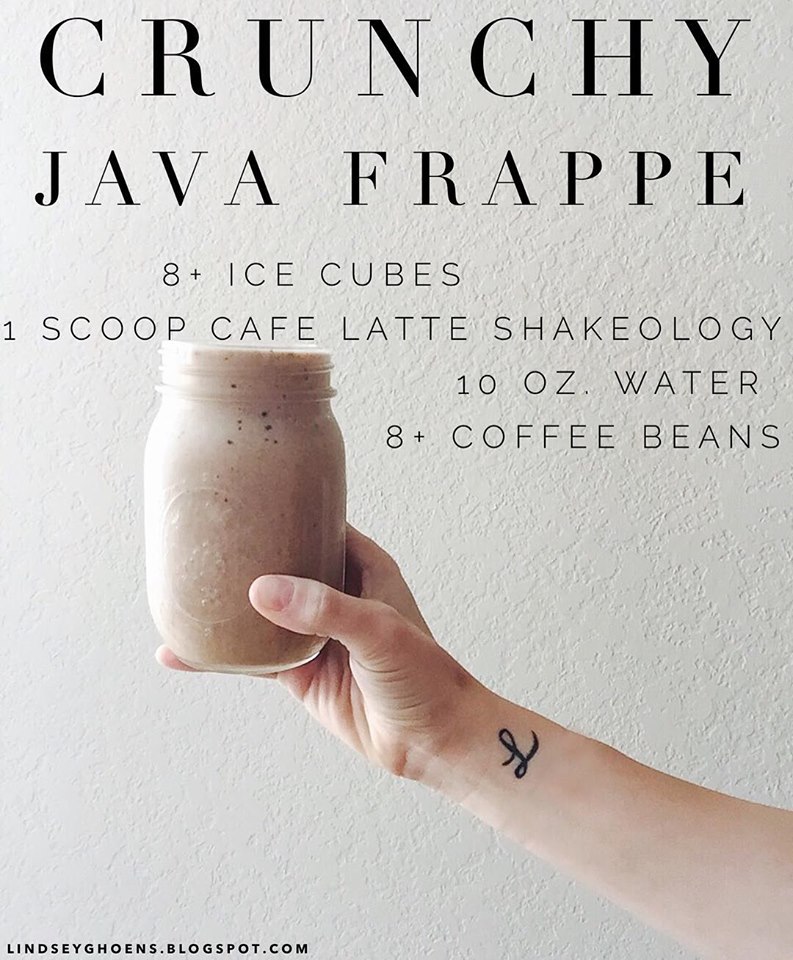 Crunchy Java Frappe: Shakeology Recipe | Lindsey Ghoens