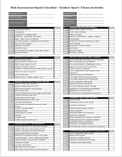 Fitness and Nutrition - Evidence Based Blog: Risk assessment for outdoor PT