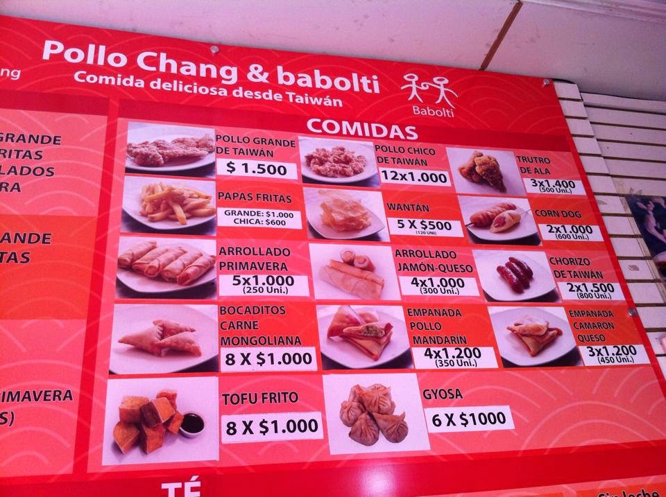 Señorita Tips: [Vitrineando] Pollo Chang & Babolti - Comida taiwanesa