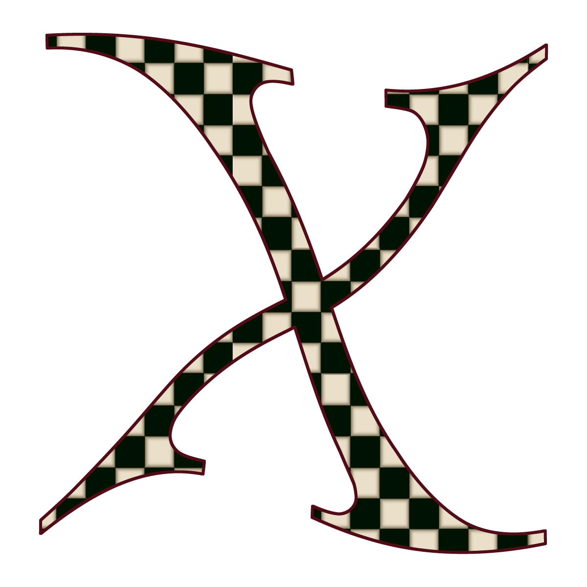 GRANNY ENCHANTED'S BLOG: "Black Checks" Free Digital Scrapbook Alphabet ...