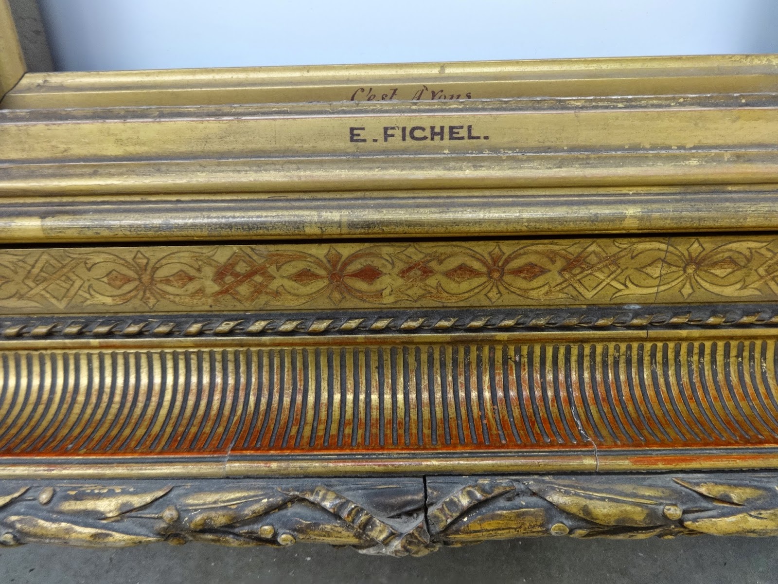 Antique Frame Sale: Fluted Empire Frame 19th Century