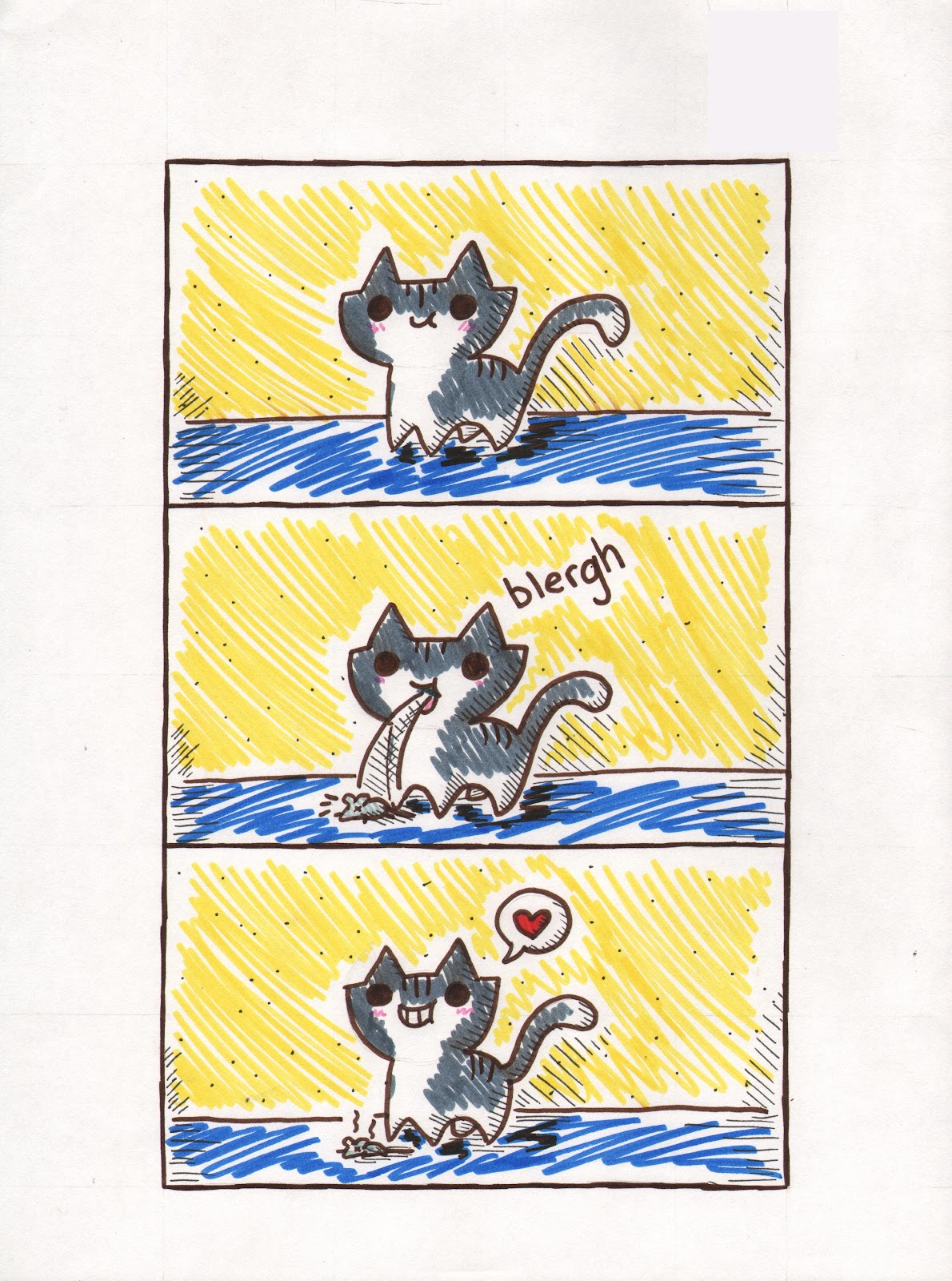 paper bag & string: Cute Cat Comic Features Adventures of Sammich