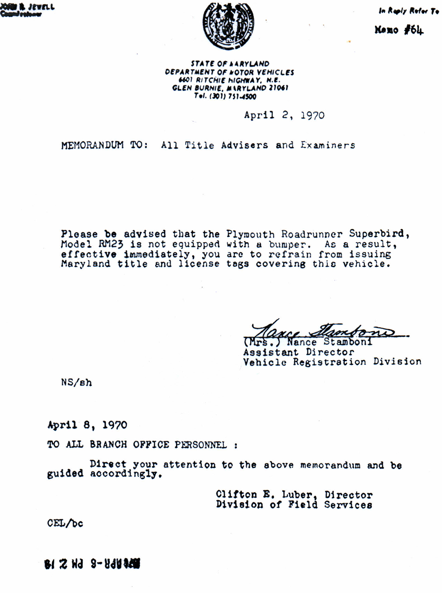 Just A Car Guy: Memo #64, or, did you know that the 1970 Plymouth ...